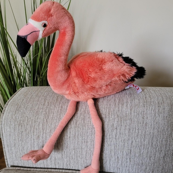 FAO Schwarz | Toys | Fao Schwarz Flamingo Coral Pink Sitting Plush 2 ...